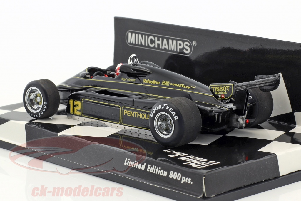 Minichamps 1:43 Nigel Mansell Lotus 91 #12 formula 1 1982 417820012 ...