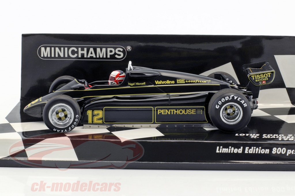 Minichamps 1:43 Nigel Mansell Lotus 91 #12 formula 1 1982 417820012 ...