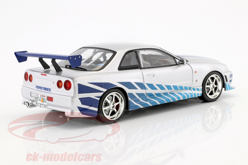 Greenlight 1:18 Brian's Nissan Skyline GT-R (R34) year 1999 Movie 2 ...