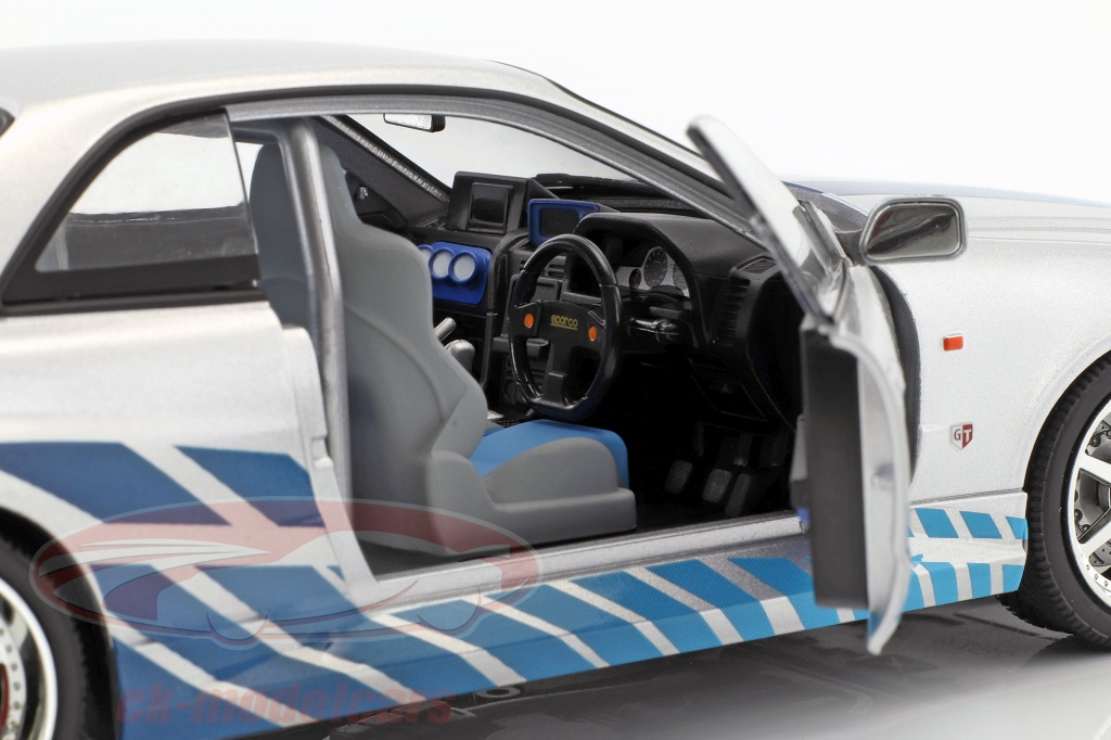 Greenlight 1:18 Brian's Nissan Skyline GT-R (R34) year 1999 Movie 2 ...