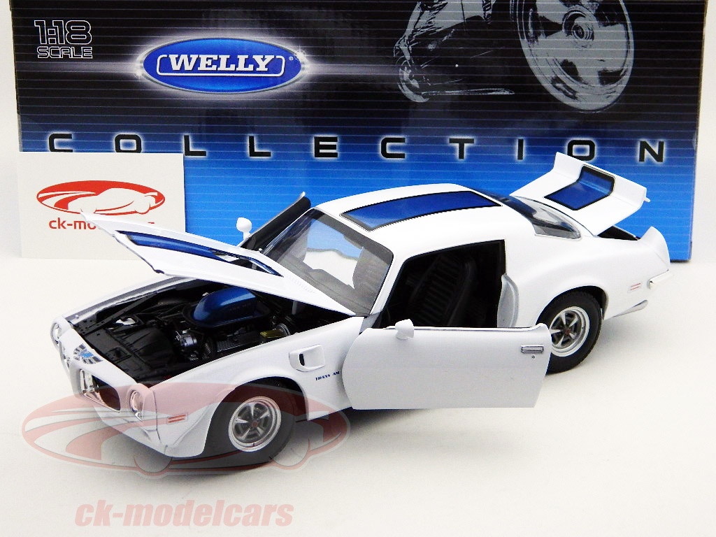 Welly 1:18 Pontiac Firebird Trans AM 1972 white 12566W model car 12566W ...