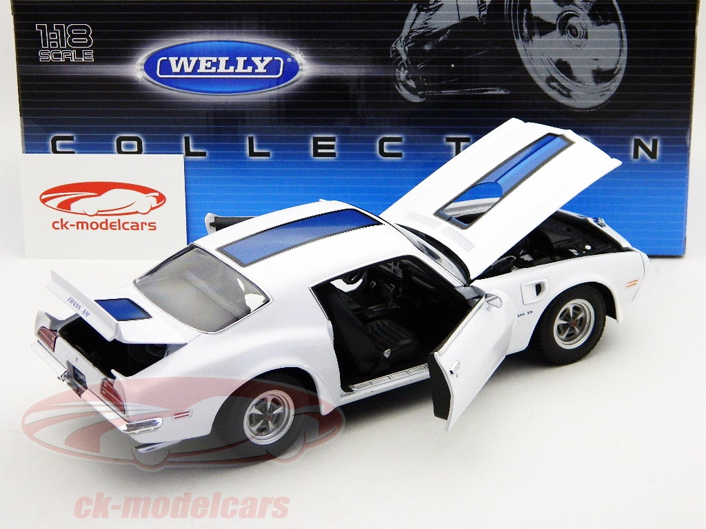 Welly 1:18 Pontiac Firebird Trans AM 1972 white 12566W model car 12566W ...