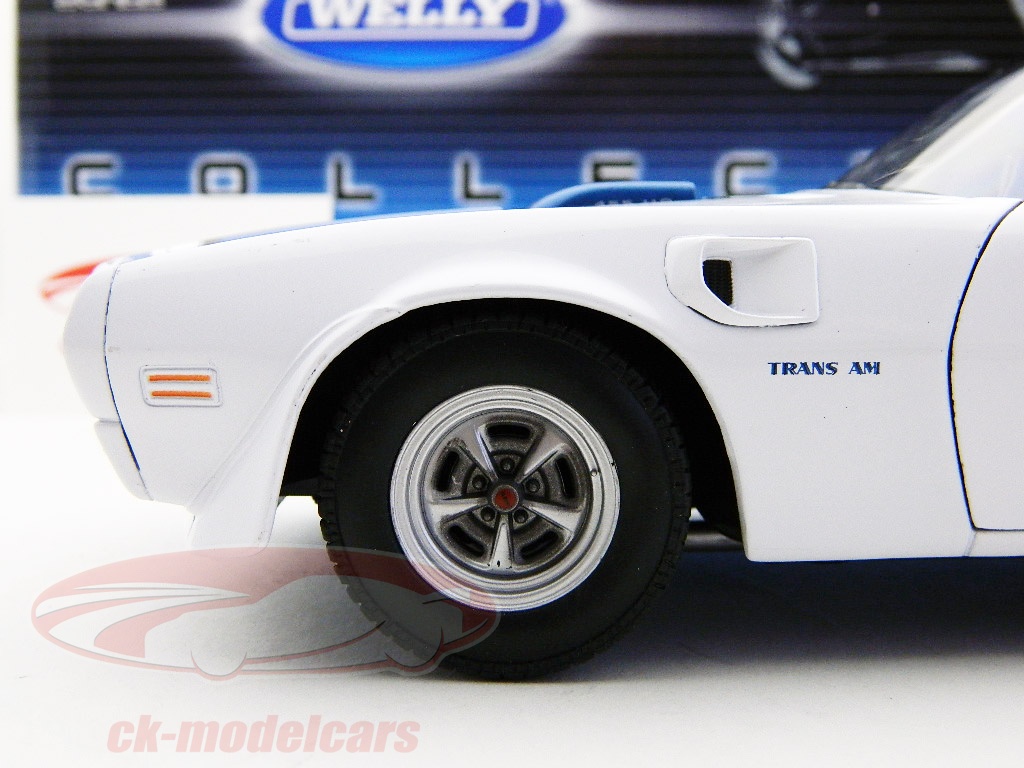 Welly 1:18 Pontiac Firebird Trans AM 1972 white 12566W model car 12566W ...