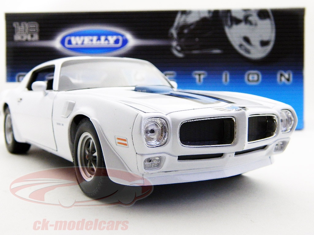 Welly 1:18 Pontiac Firebird Trans AM 1972 white 12566W model car 12566W ...