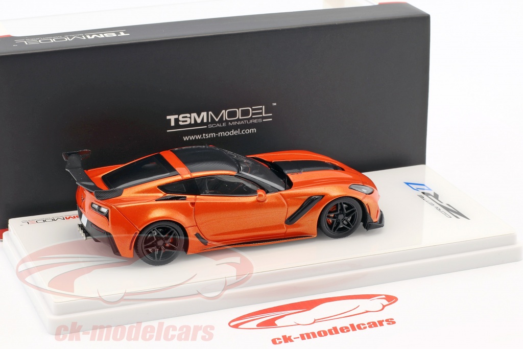 True Scale 1:43 Chevrolet Corvette C7 ZR-1 orange métallique TSM430365 ...