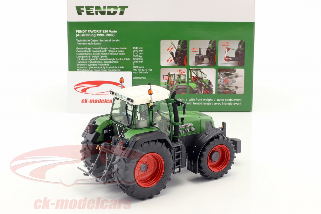 Weise-Toys 1:32 FENDT FAVORIT 926 Vario 2.Generation Traktor Baujahr ...