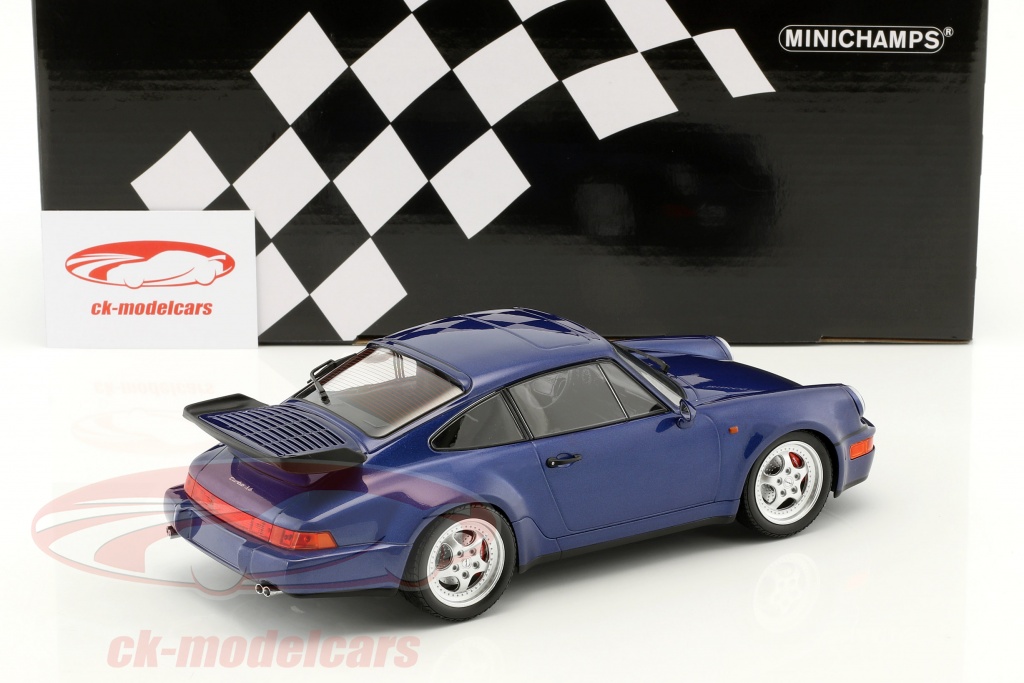 Minichamps 1:18 Porsche 911 (964) Turbo 築 1990 ブルー メタリック 155069101 モデル ...