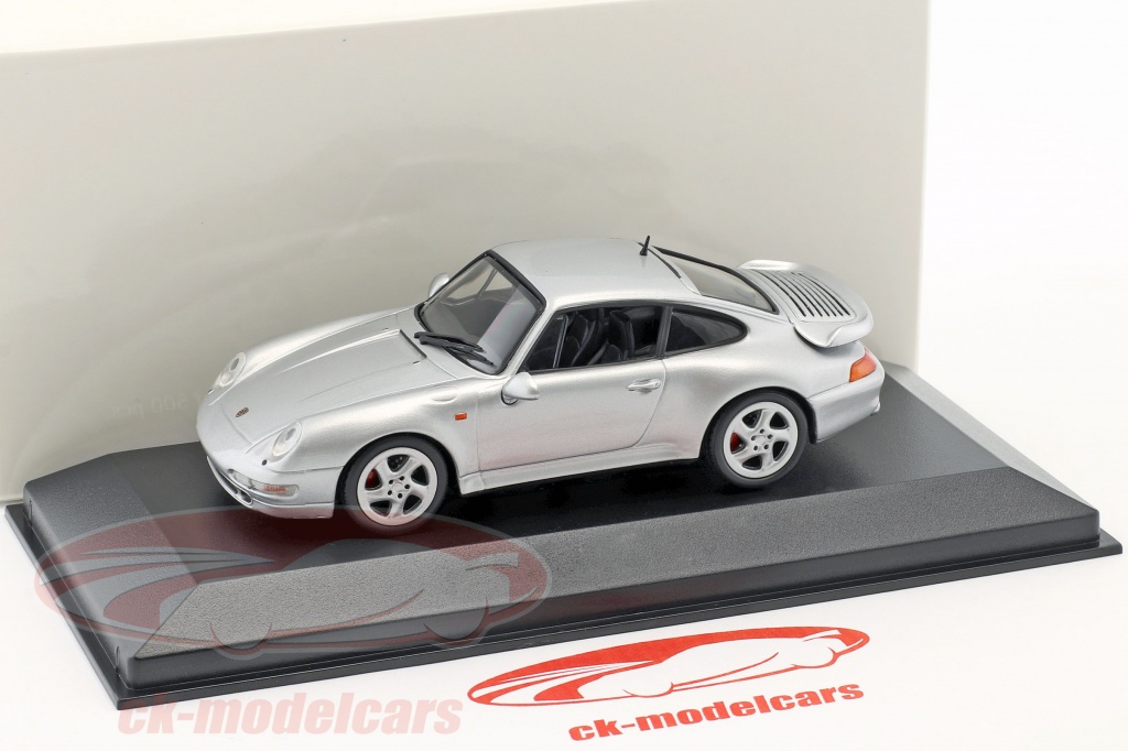 Minichamps 1:43 Porsche 911 (993) Turbo year 1997 silver metallic ...