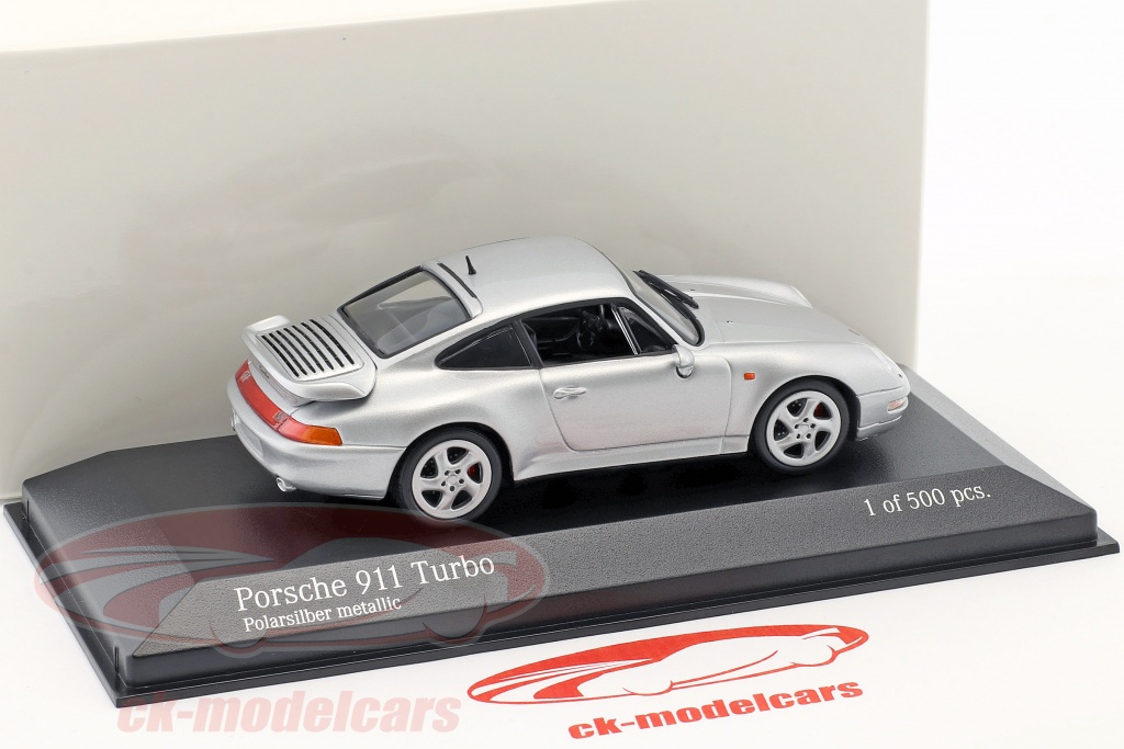 Minichamps 1:43 Porsche 911 (993) Turbo year 1997 silver metallic ...
