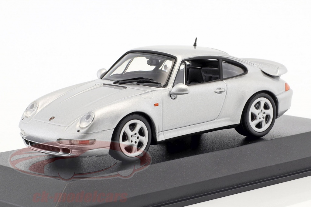 Minichamps 1:43 Porsche 911 (993) Turbo year 1997 silver metallic ...