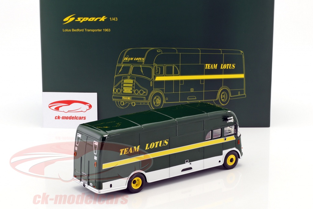 Spark 1:43 Bedford transporter formula 1 team Lotus 1963-1967 green ...