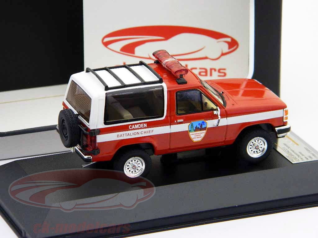 Ixo 1:43 Ford Bronco II Yr. 1,990 Fire Department Camden New Jersey ...