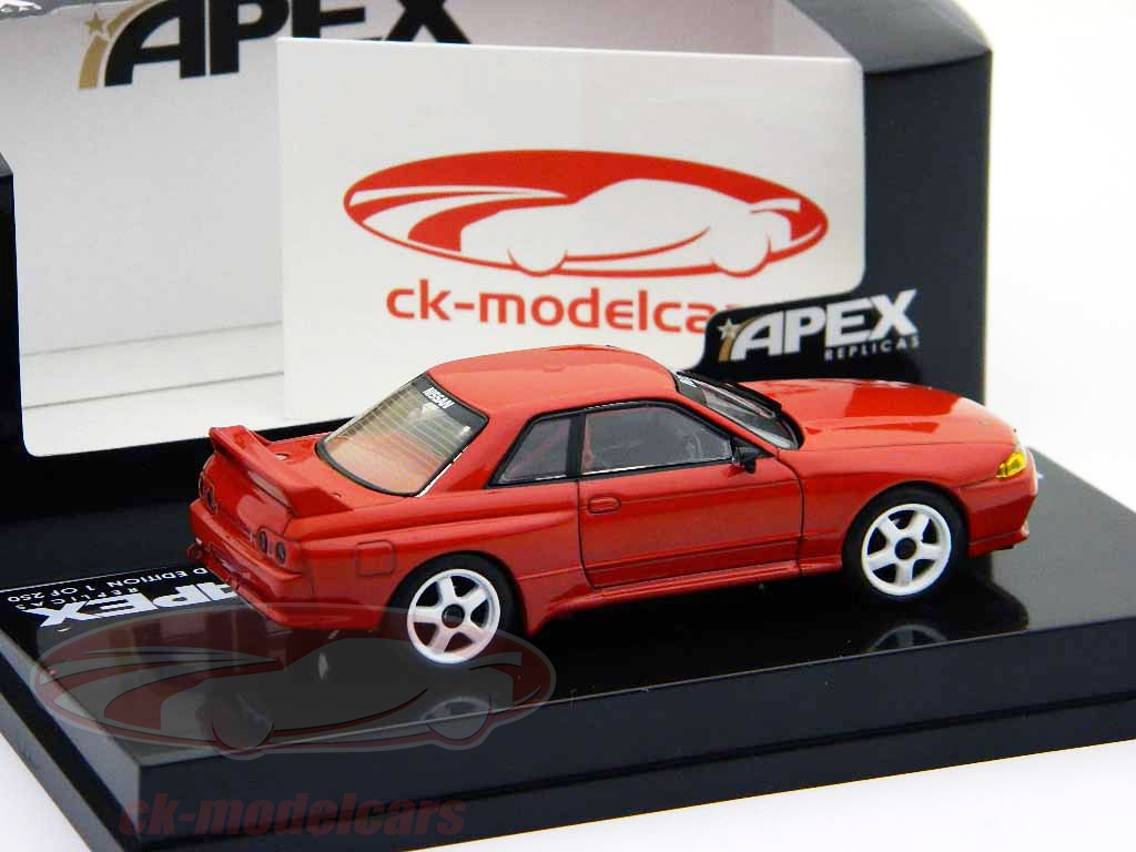 Ixo 1:43 Nissan Skyline GT-R R32 Plain Body Version red Group A Racing ...