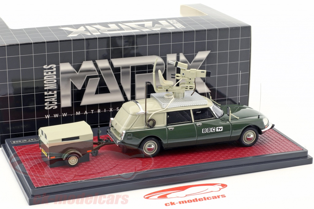 Matrix 1:43 Citroen DS Safari Camera Car BBC TV 築 1973 緑 / クリーム MX50304 ...