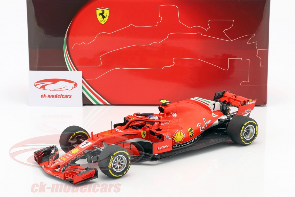 BBR Models 1:18 Kimi Räikkönen Ferrari SF71H #7 3rd Australian GP ...