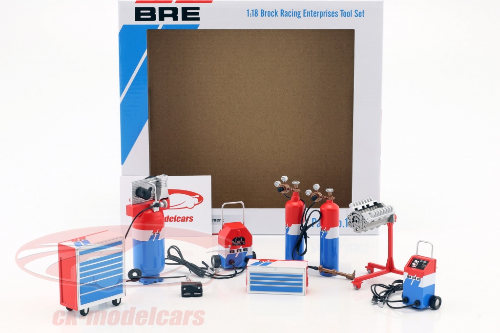 Shop Tool Set Brock Racing Enterprises (BRE) red / white / blue 1:18 ...