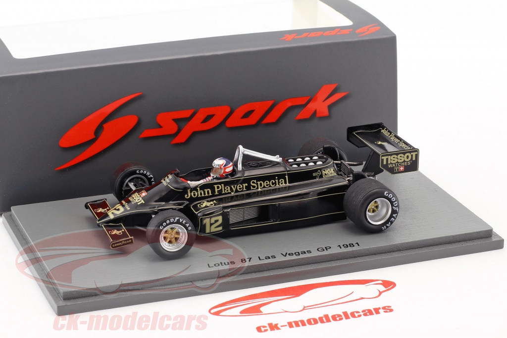 Spark 1:43 Nigel Mansell Lotus 87 #12 Las Vegas GP formula 1 1981 S5358 ...