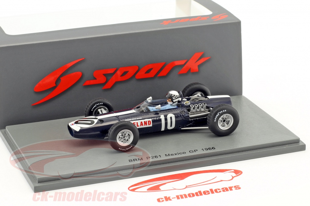 Spark 1:43 Innes Ireland BRM P261 #10 Mexican GP formula 1 1966 S5275 ...