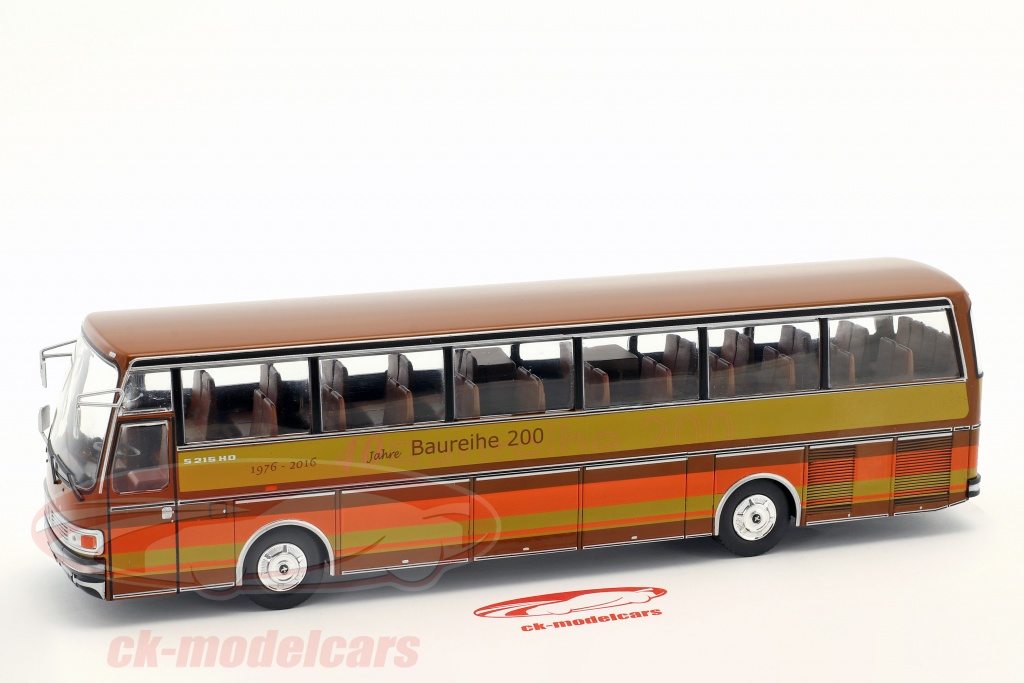 Altaya 1:43 Kässbohrer Setra S 215 HD bus Germany year 1976 brown ...