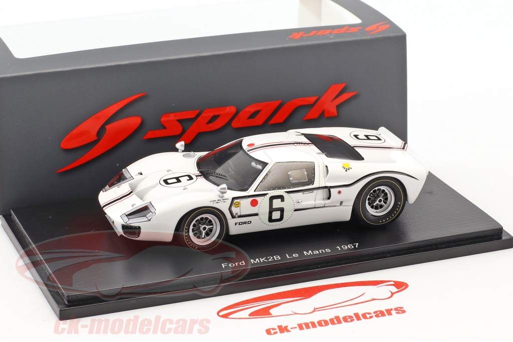 Spark 1:43 Ford GT40 MK IIB #6 24h LeMans 1967 Schlesser, Ligier S5186 ...