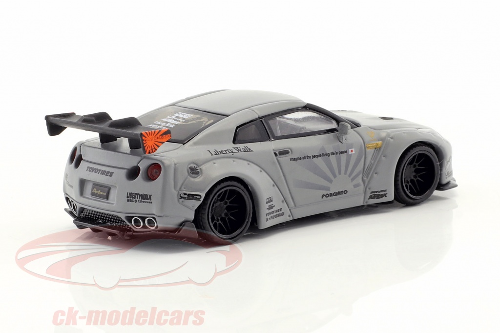 True Scale 1:64 LB Works Nissan GT-R (R35) Type 1 mat gray MGT00003-L ...
