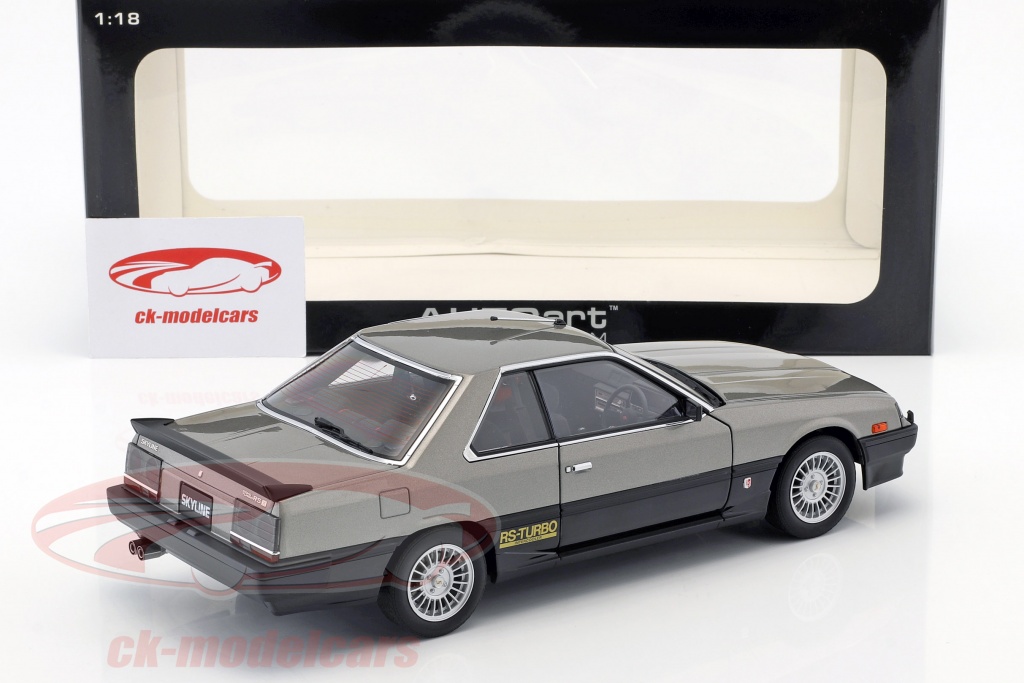 AUTOart 1:18 Nissan Skyline 2000 Turbo Intercooler Hardtop RS-X 1984 gris 77428 modelo coche ...