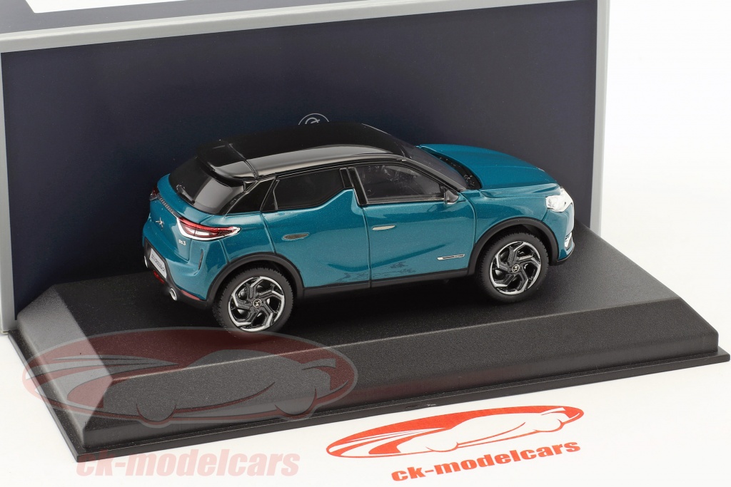 Norev 1:43 Citroen DS 3 Crossback year 2019 turquoise metallic / black ...