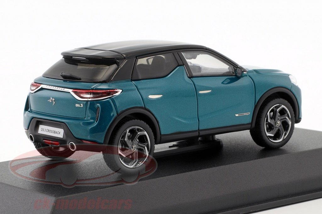 Norev 1:43 Citroen DS 3 Crossback year 2019 turquoise metallic / black ...
