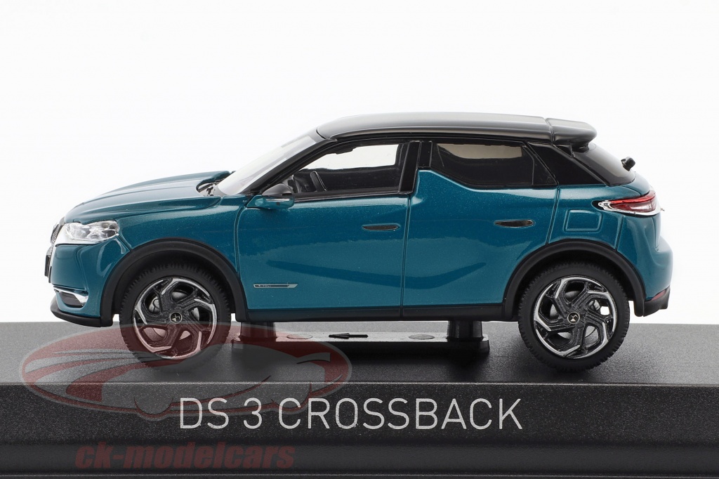 Norev 1:43 Citroen DS 3 Crossback year 2019 turquoise metallic / black ...