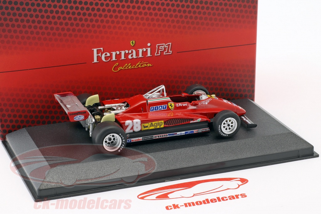 Atlas 1:43 Didier Pironi Ferrari 126 C2 #28 公式 1 1982 MAG JH14 / 7174014 模型 汽车 MAG JH14 / 7174014