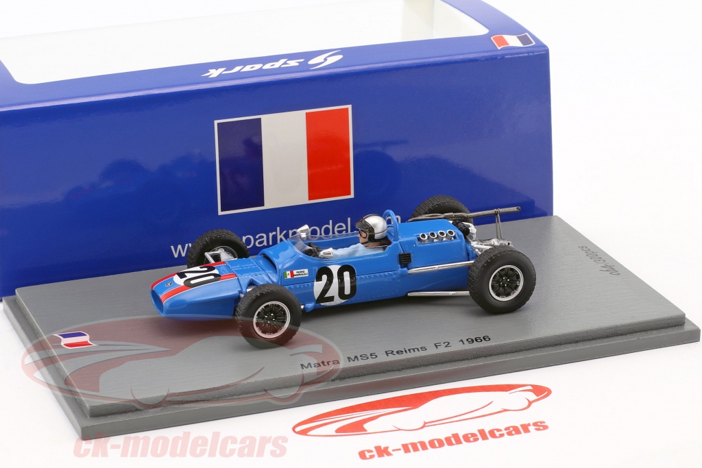 Spark 1:43 Pedro Rodriguez Matra MS5 #20 GP de Reims F2 1966 SF122 ...