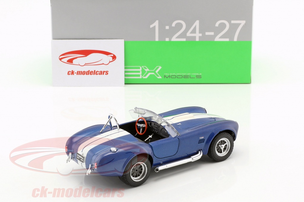 Welly 1:24 Shelby Cobra SC 427 Baujahr 1965 blau / weiß 24002b ...