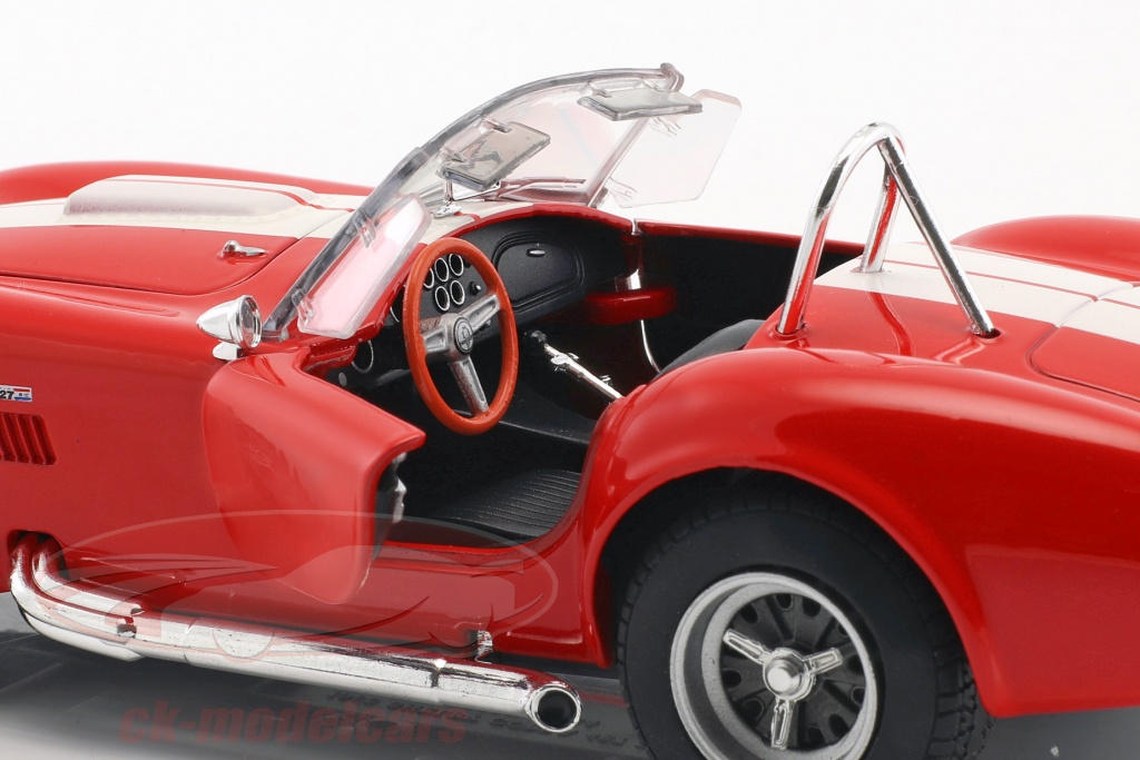 Welly 1:24 Shelby Cobra SC 427 year 1965 red / white 24002r model car ...