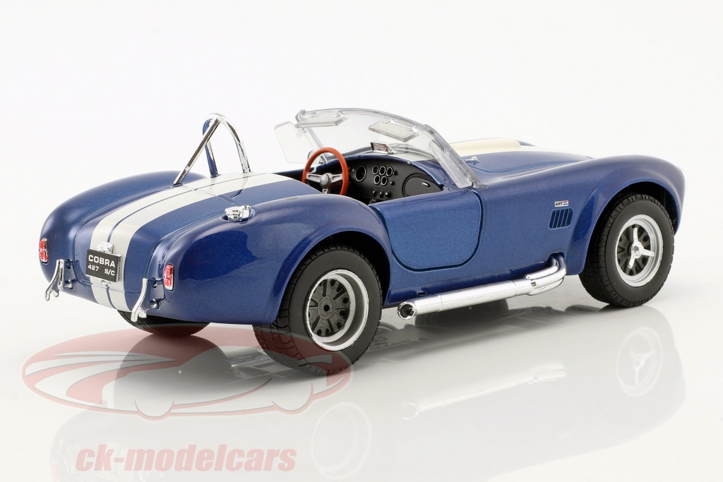 Welly 1:24 Shelby Cobra SC 427 año de construcción 1965 azul / blanco ...