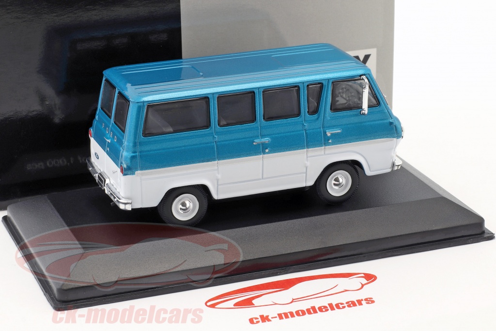 WhiteBox 1:43 Ford Econoline year 1964 turquoise metallic / white WB284 ...