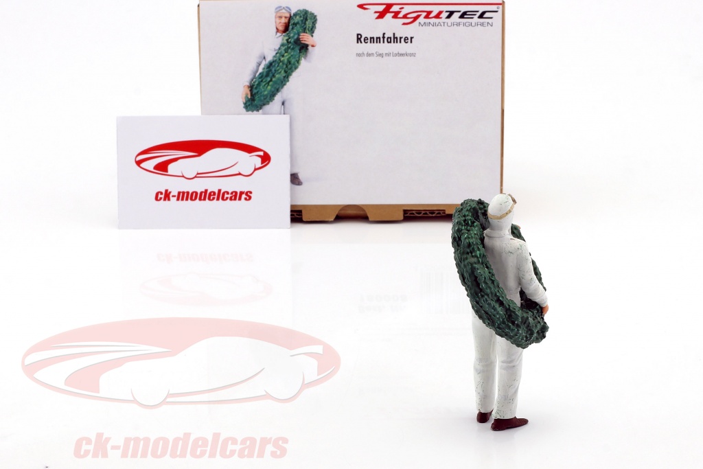 Figutec 1:18 race car driver figure with laurel wreath Figures 180008 ...