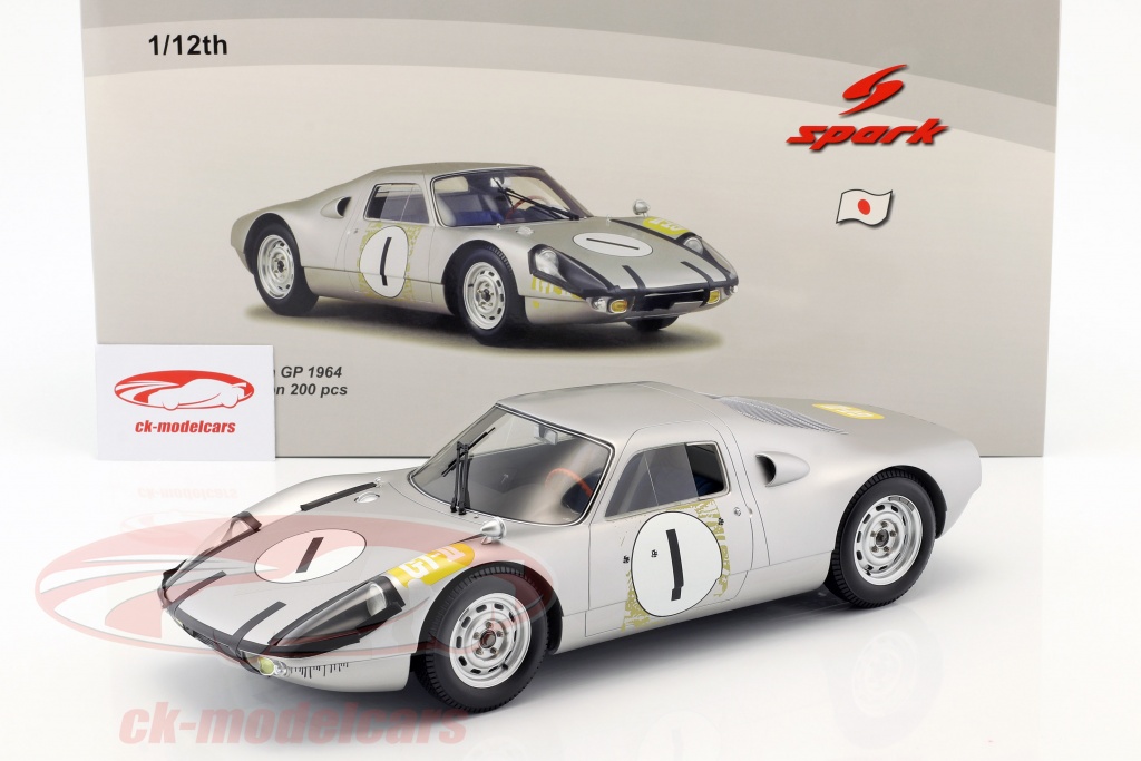 Spark 1:12 Shikiba Soukichi Porsche 904 #1 Winner Japan GP 1964 12SJ001 ...