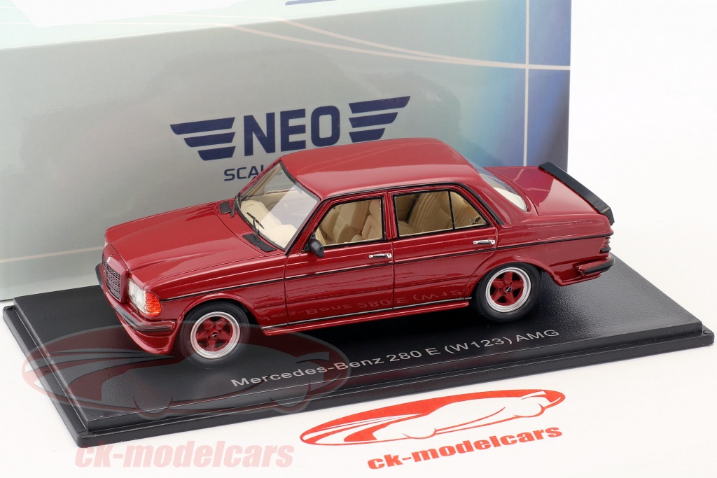 Neo 1:43 Mercedes-Benz 280 E (W123) AMG año de construcción 1980 oscuro ...
