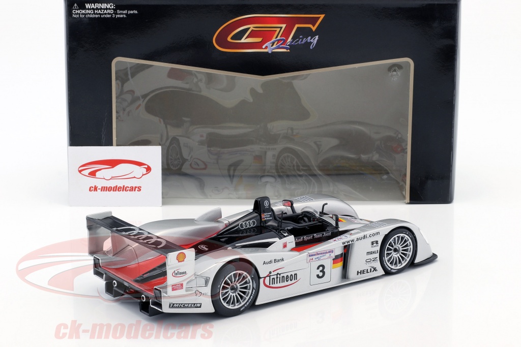 Maisto 1:18 Infineon Audi R8 #3 3rd 24h LeMans 2002 Werner, Krumm ...