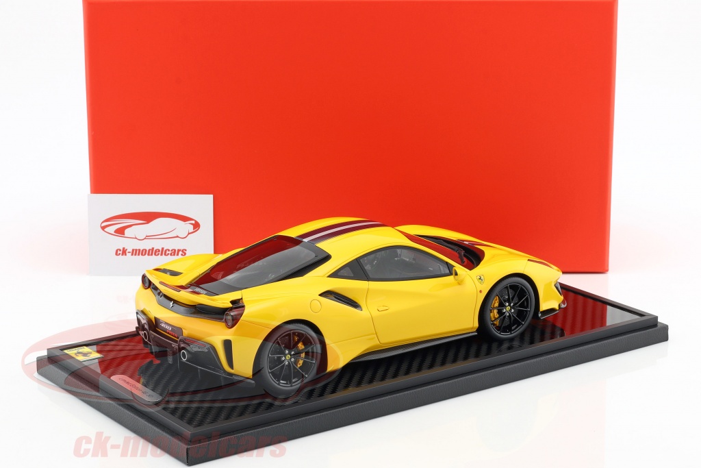 BBR Models 1:18 Ferrari 488 Pista year 2018 modena yellow P18145E model ...