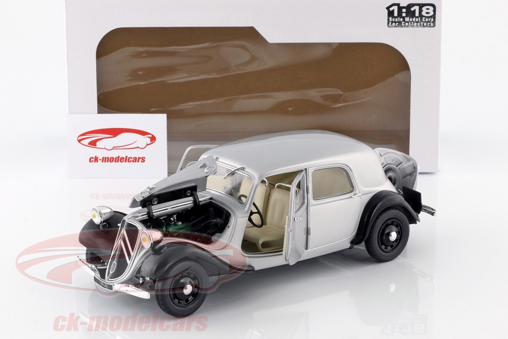 Solido 1:18 Citroen Traction 11CV year 1937 silver / black S1800904 model car S1800904 421184950 ...