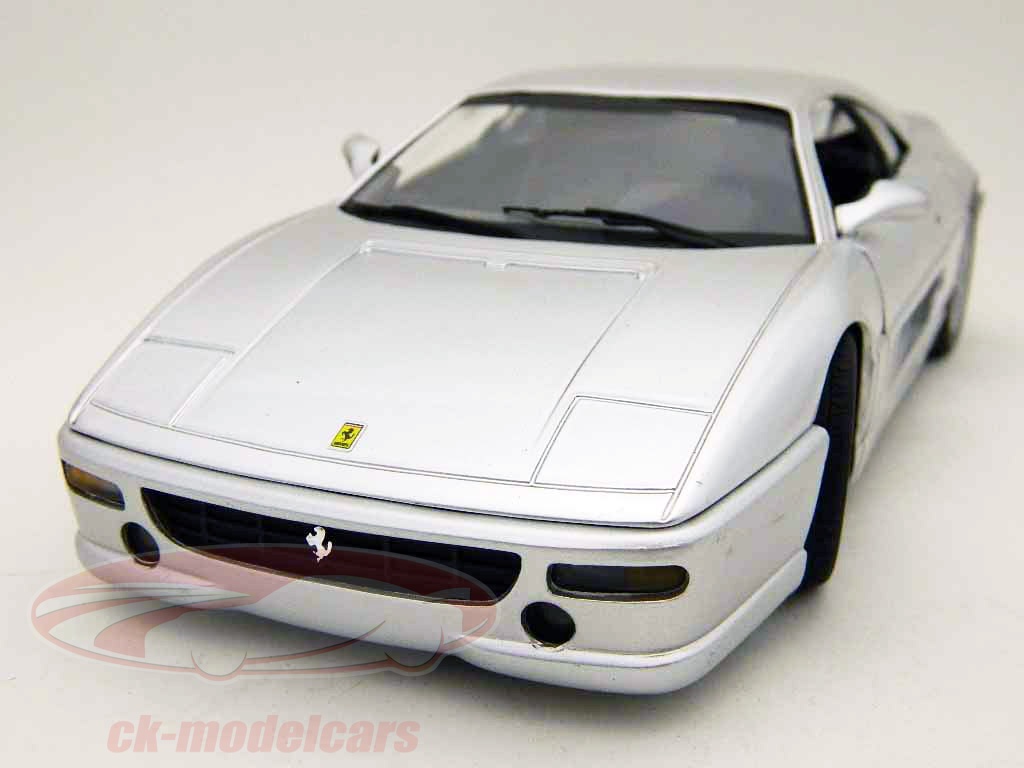 HotWheels 1:18 Ferrari F355 Berlinetta 1994 silver 25735 model car ...