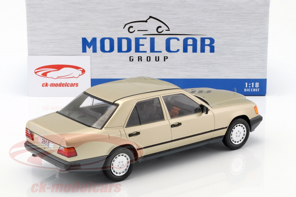 ModelCarGroup 1:18 Mercedes-Benz 260 E (W124) Year 1984 gold metallic ...
