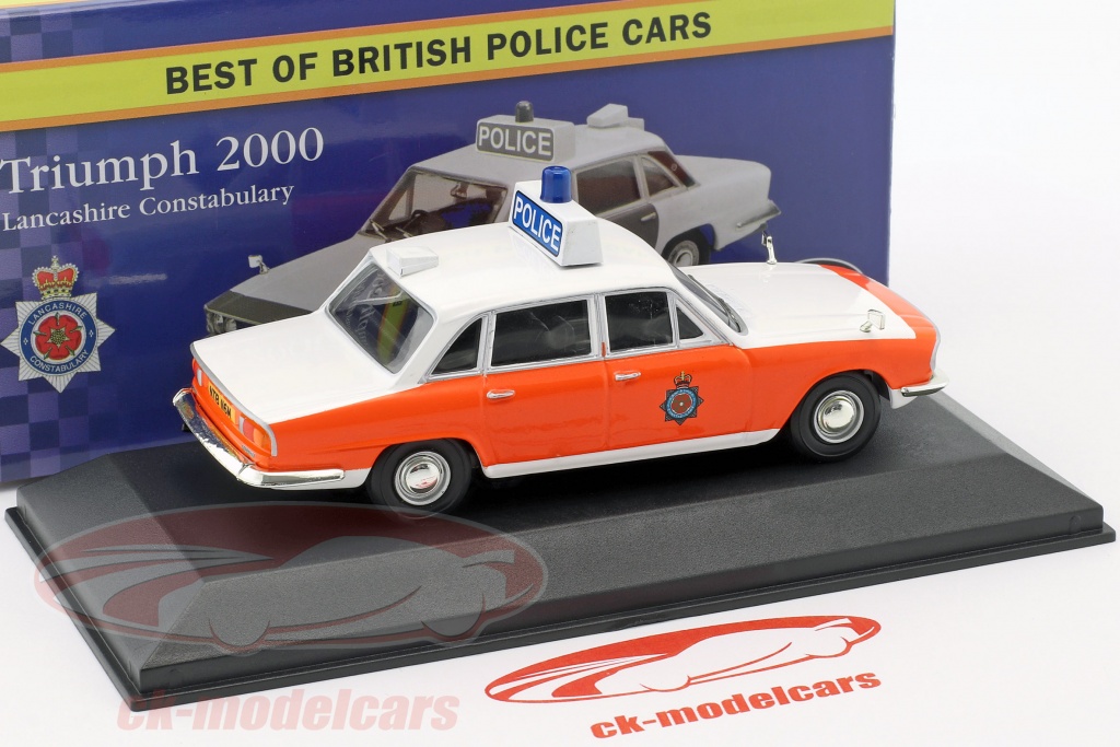 Atlas 1:43 Triumph 2000 British Police Lancashire Constabulary orange ...