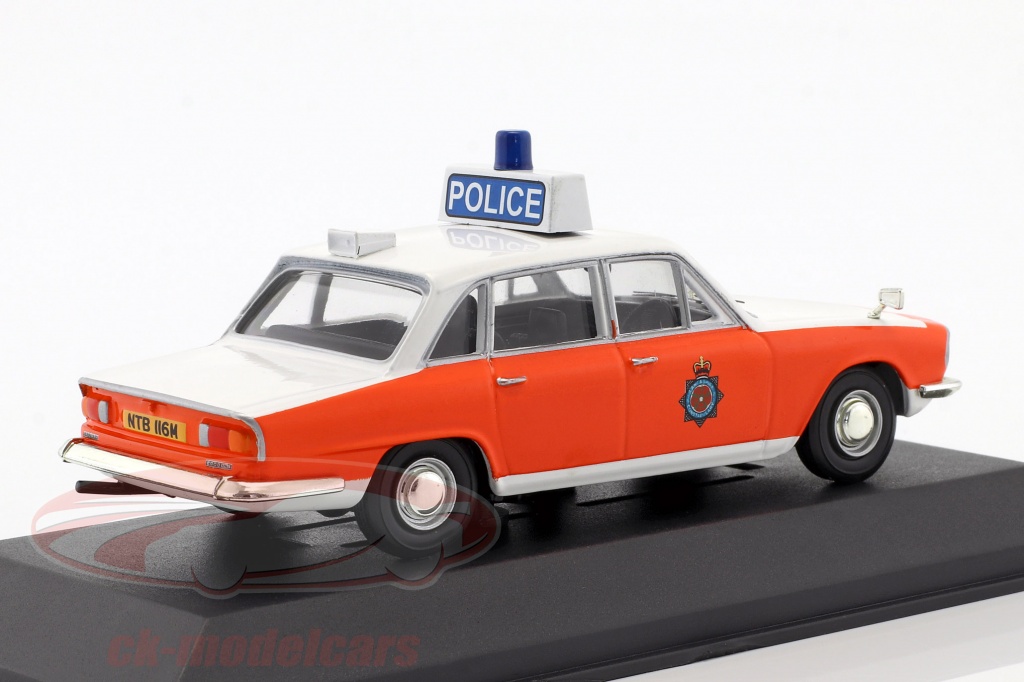 Atlas 1:43 Triumph 2000 British Police Lancashire Constabulary orange ...