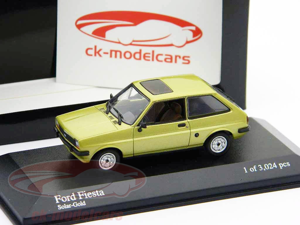 Minichamps 1:43 Ford Fiesta Year 1976 solar gold metallic 400085100 ...
