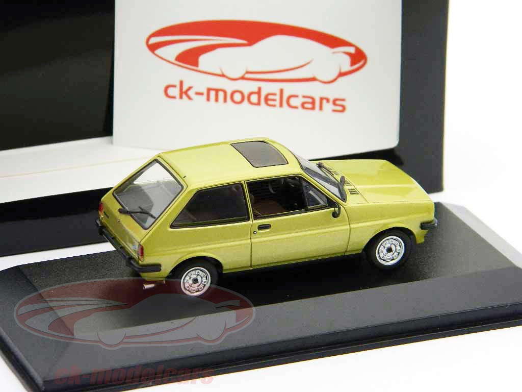Minichamps 1:43 Ford Fiesta Year 1976 solar gold metallic 400085100 ...