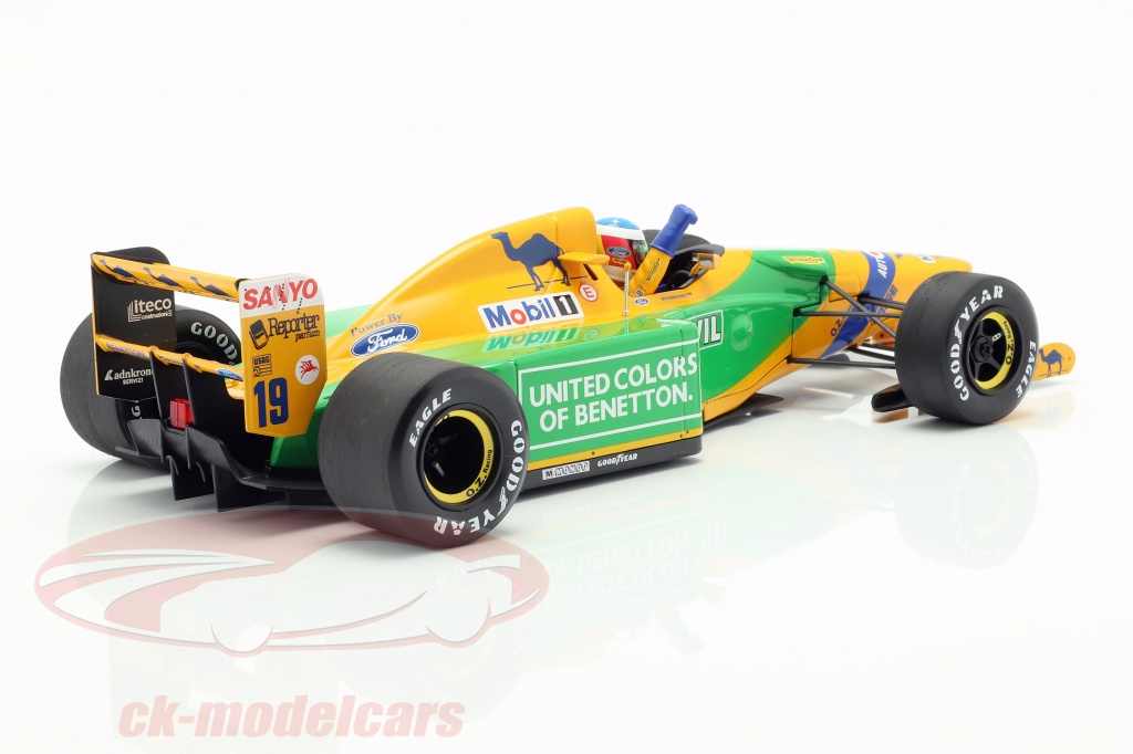 Minichamps 1:18 M. Schumacher Benetton B192 #19 tercero alemán GP fórmula 1 1992 110920099 ...