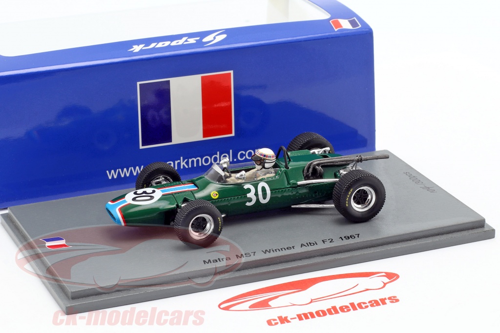 Spark 1:43 Jackie Stewart Matra MS7 #30 Winner Albi GP formula 2 1967 ...
