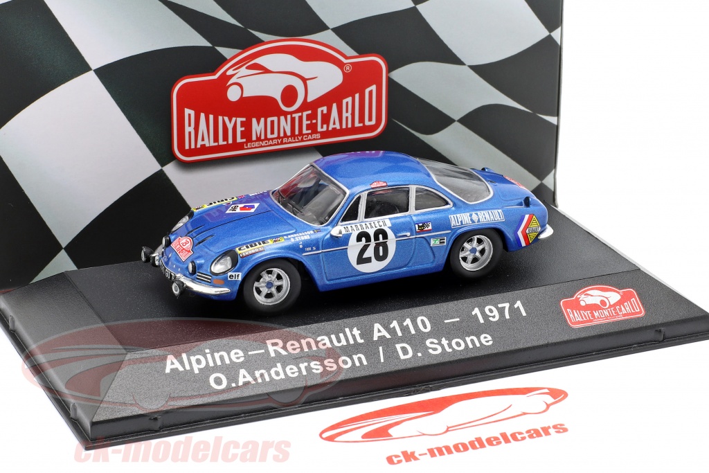 Atlas 1:43 Alpine-Renault A1100 1600 #28 Winner Rallye Monte Carlo 1971 ...